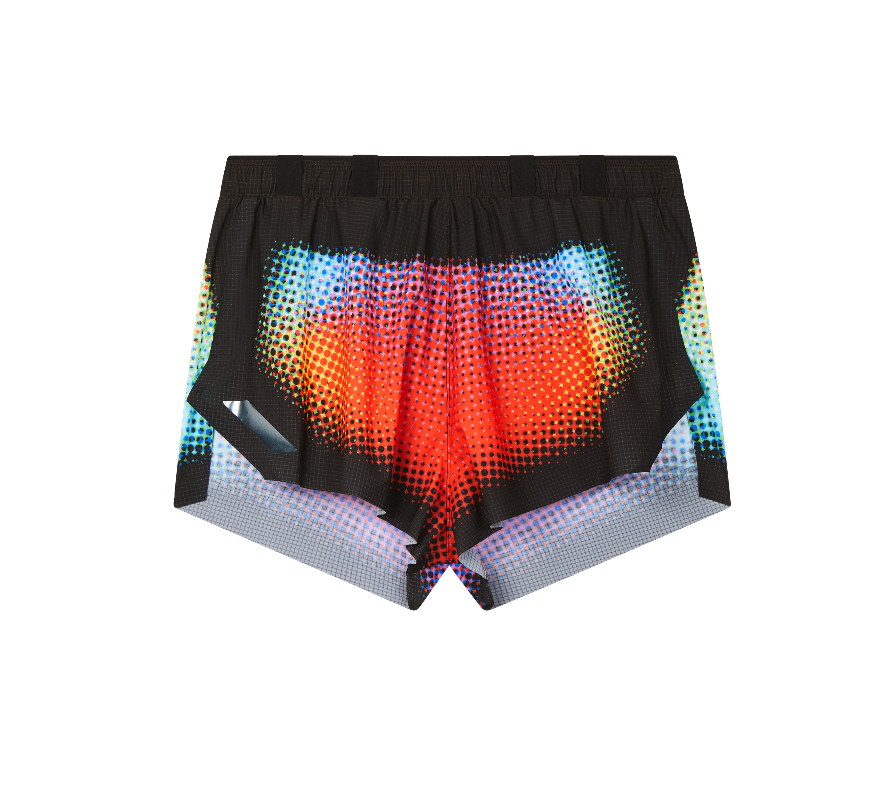 Women's Marathon Shorts | Black Rainbow